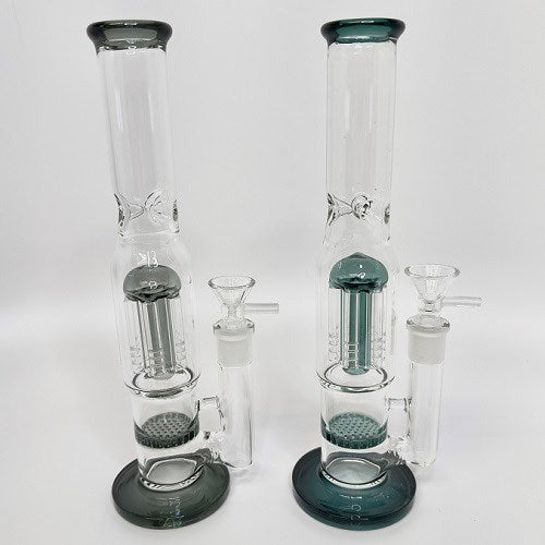 10 Inch Tree Arm and Honeycomb Percolator Straight Water Pipe - Vape ...