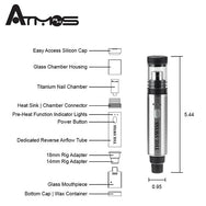 Atmos The Swiss Wax and Dry Herb Vaporizer Kit - Vape Pen Sales