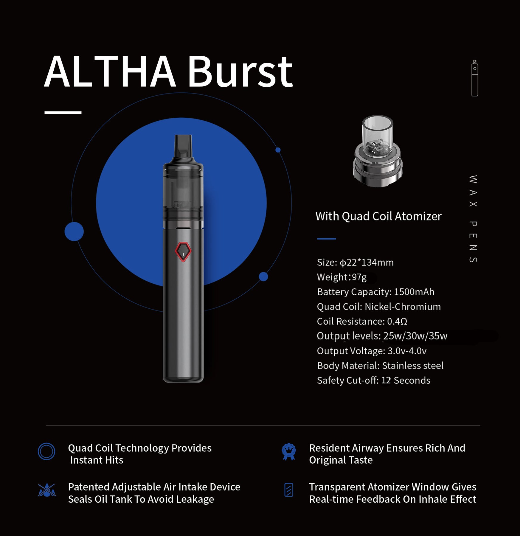 Smok Altha Burst Wax Pen Kit - Vape Pen Sales